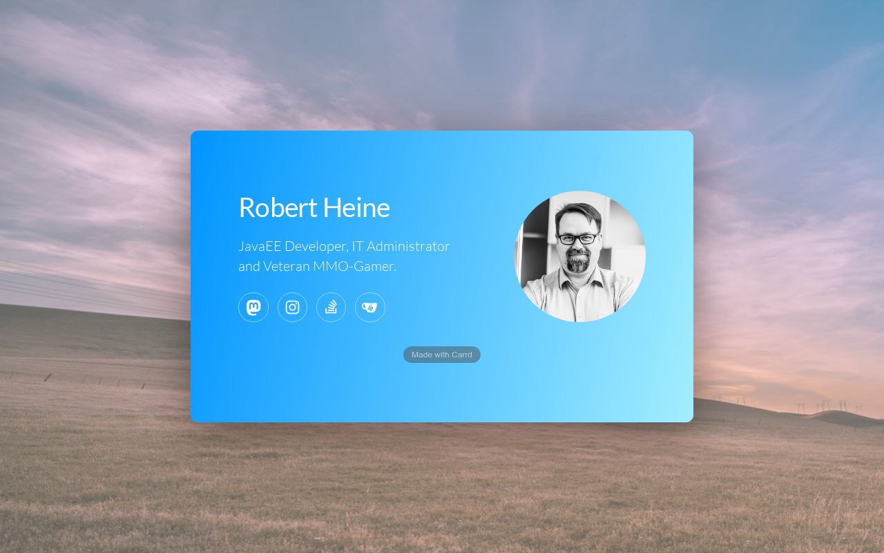 Robert Heine, Dev and IT Admin